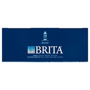 Brita Water Filter for Sink, Faucet Mount Water Filtration System for Tap Water, Reduces 99% of Lead, Chrome