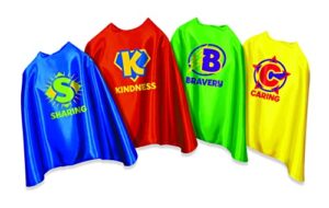 learning resources super selves! reward capes - 4 pieces, ages 3+ sel capes, social emotional development games, language skills, hero cape