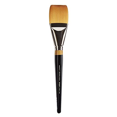 KINGART Original Gold 9550-2 Flat Wash Series Premium Golden Taklon Multimedia Artist Brushes for Acrylic, Watercolor & Oil