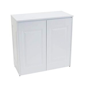 household essentials white metal cabinet hamper