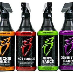 Bling Sauce Cleaning/Detailing Kit for Cars, Boats, RV, Motorcycles-4-Pack, 20 oz Each