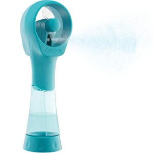 O2COOL 2 Pack Elite Battery Powered Handheld Water Misting Fans (Teal)