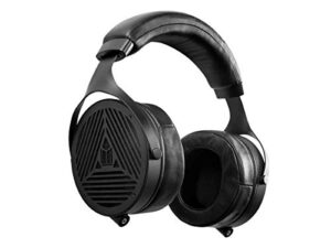 monolith m1070 over ear open back planar headphones, lightweight, padded headband, plush and removable earpads, 106mm planar driver, black