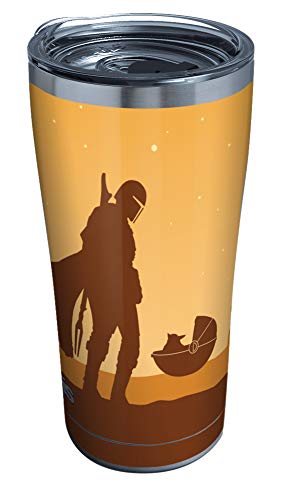 Tervis Triple Walled Star Wars - The Mandalorian - Desert Insulated Tumbler Cup Keeps Drinks Cold & Hot, 20oz, Stainless Steel