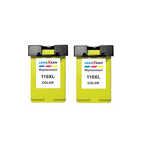 High Capacity 110XL Remanufactured Ink Cartridge Replace for HP 110 CB304A (2PCS 110XL)