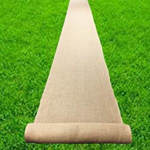 36-Inch Wide x 150 feet Long, Burlap Fabric Roll | 36" by 50 Yards | Non- Fraying| Wide and Tightly Woven | Outdoor Wedding Aisle Runners roll