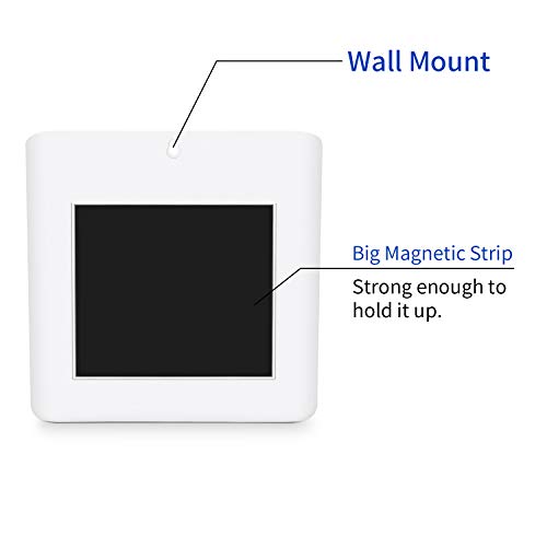 Magnetic Lint Bin for Laundry Room by Subekyu, Small Waste Bin or Laundry Storage Container for Hanging on Dryer/Washer/Wall, 0.85 Gallon, White