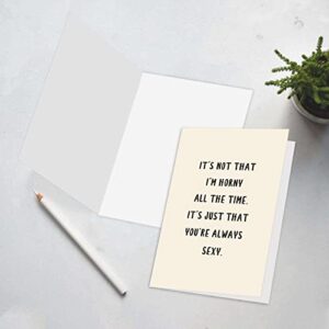 Sexy Card, Funny Anniversary Card, Birthday Card, Naughty Valentine's Day Card for Him or Her