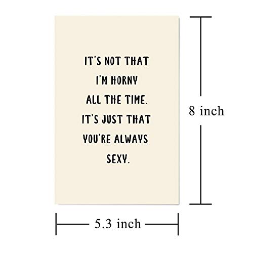 Sexy Card, Funny Anniversary Card, Birthday Card, Naughty Valentine's Day Card for Him or Her