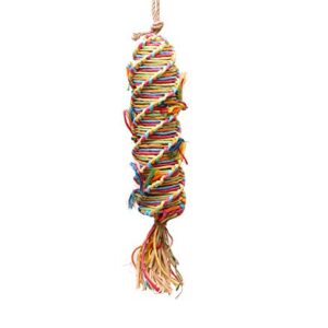 Rainbow Weave Shreddable Parrot Toy (Choose a Size) (Large)