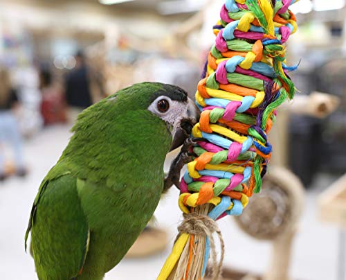 Rainbow Weave Shreddable Parrot Toy (Choose a Size) (Large)