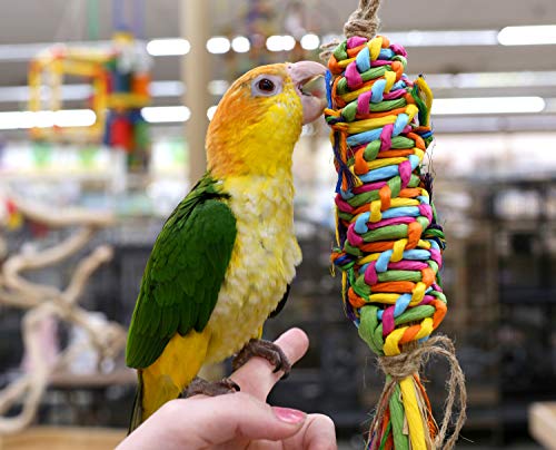 Rainbow Weave Shreddable Parrot Toy (Choose a Size) (Large)