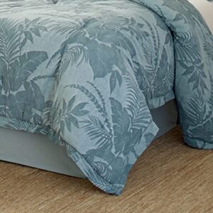 Tommy Bahama - California King Comforter Set, Cotton Bedding with Matching Shams & Bedskirt, All Season Home Decor (Abalone Blue, California King)