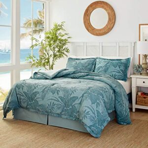 Tommy Bahama - California King Comforter Set, Cotton Bedding with Matching Shams & Bedskirt, All Season Home Decor (Abalone Blue, California King)