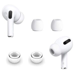 ALXCD 2 Pairs Ear Tips Compatible with AirPods Pro & 2nd Gen Earbuds, Silicone Earbud Eargel Tips Replacement Accessory, Compatible with AirPods Pro, Small Size