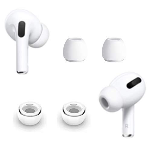 ALXCD 2 Pairs Ear Tips Compatible with AirPods Pro & 2nd Gen Earbuds, Silicone Earbud Eargel Tips Replacement Accessory, Compatible with AirPods Pro, Small Size