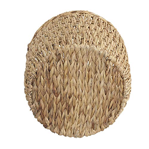 Household Essentials Tall Round Wicker Storage Basket | Brown, Water Hyacinth