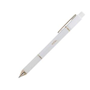 TUL Retractable Gel Pens, Limited Edition, Sunset Shades, Medium Point, 0.7 mm, Pearl White Barrel, Blue Ink, Pack of 4