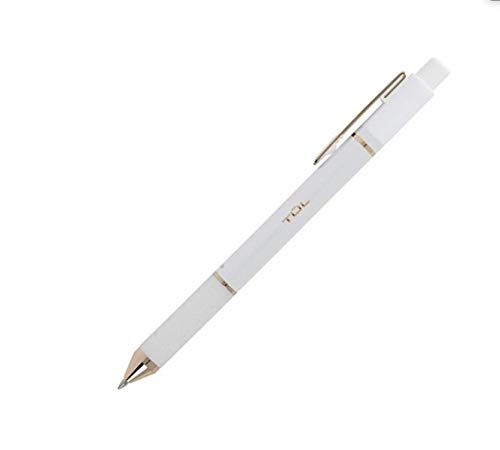 TUL Retractable Gel Pens, Limited Edition, Sunset Shades, Medium Point, 0.7 mm, Pearl White Barrel, Blue Ink, Pack of 4