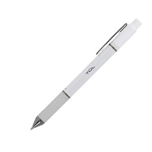 TUL Retractable Gel Pens, Limited Edition, Sunset Shades, Medium Point, 0.7 mm, Pearl White Barrel, Blue Ink, Pack of 4