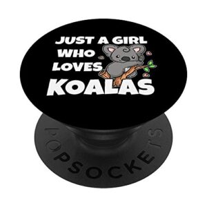 just a girl who loves koalas cute koala bear costume popsockets swappable popgrip