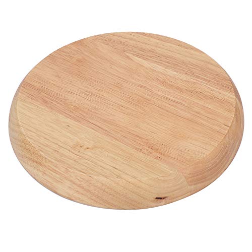 5 Sectional Round Serving Tray Sectional Tray, Wooden Divided Serving Platter/Tray Chip and Dip Bowl Fruit Dessert Dish Tableware Tray (25cm)