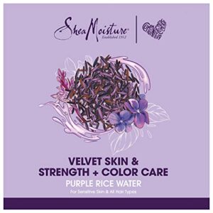 SheaMoisture Velvet Skin Body Wash for Dry Skin Purple Rice Water with Shea Butter 13 oz