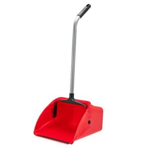 AmazonCommercial Jumbo Lobby Dustpan - 6-Pack, Red