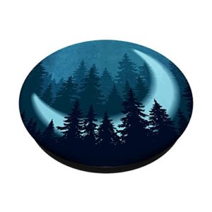 Moon Night Pop Mount Socket Mountain Art Work Tree Woods PopSockets PopGrip: Swappable Grip for Phones & Tablets