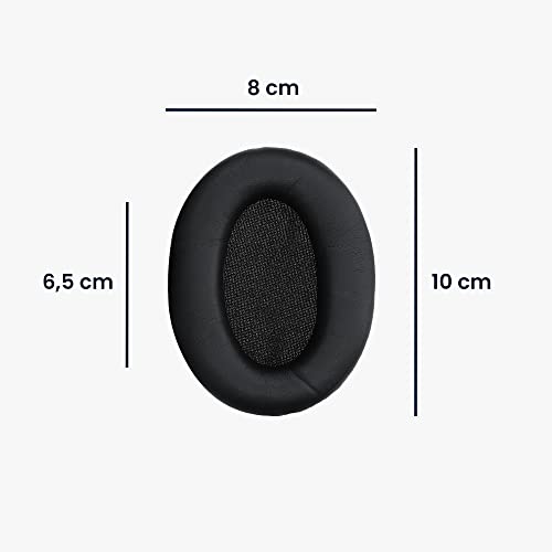 kwmobile Replacement Ear Pads Compatible with Sony WH-1000XM3 - Earpads Set for Headphones - Black