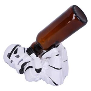 nemesis now original stormtrooper sci-fi wine bottle holder figurine, white, one size