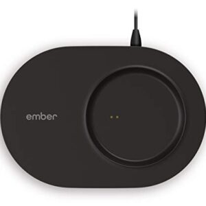 Ember Travel Mug Charging Coaster 2, Wireless Charging for Use with Ember Temperature Control Smart Travel Mug, Black