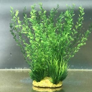 BEGONDIS 2Pcs Aquarium Decorations Fish Tank Artificial Water Plants Made of Soft Plastic, Safe for All Fish & Pets