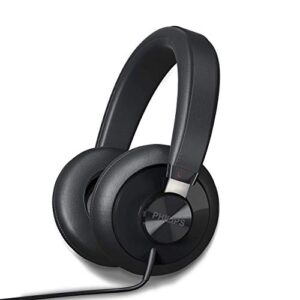 philips wired headphones studio monitor & mixing dj stereo headsets over ear headphones wired noise isolation with high resolution audio, deep bass and superior comfort