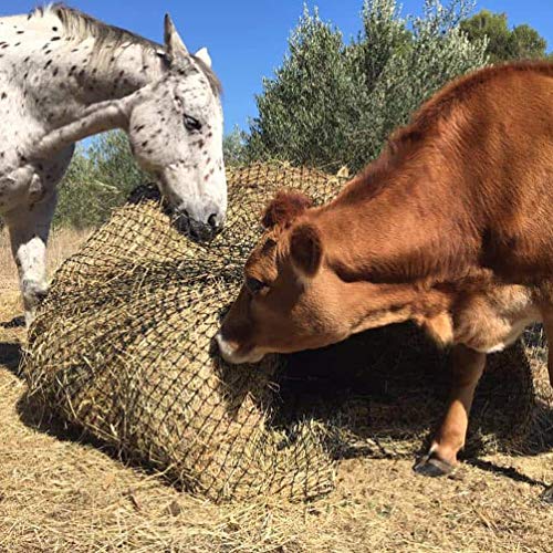 Aoneky Bale Hay Net - Slow Feed Haynet for Horses - 6 x 6 ft