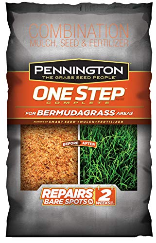 Pennington One Step Complete Bermudagrass Bare Spot Grass Seed, 5 Pounds, White