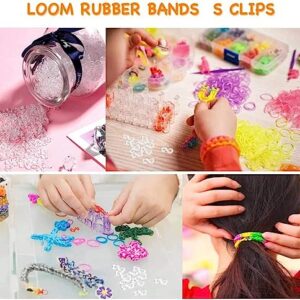 400Pieces Clear S Clips Rubber Band Loom Band S Clips Plastic Connectors Supplement kit for Loom Bracelets and DIY Bracelet Making (400-Clear)