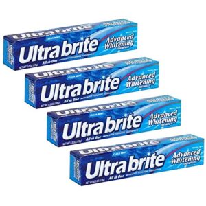 ultra brite advanced whitening toothpaste clean mint 6 oz (pack of 4)