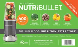 nutribullet 600w 4pc certified reconditioned