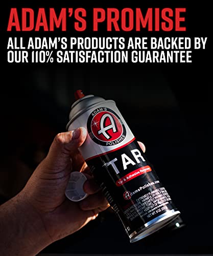 Adam's Tar 9oz - Heavy Duty, Concentrated Road Tar & Adhesive Remover | Remove Rubber Streaks, Badges, & Grime from Your Paint, Wheels, Rims, and Other Exterior Surfaces