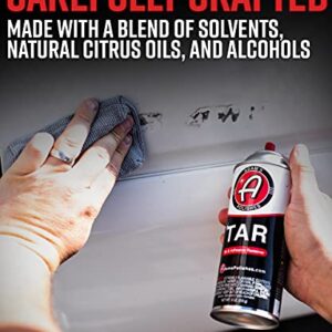 Adam's Tar 9oz - Heavy Duty, Concentrated Road Tar & Adhesive Remover | Remove Rubber Streaks, Badges, & Grime from Your Paint, Wheels, Rims, and Other Exterior Surfaces