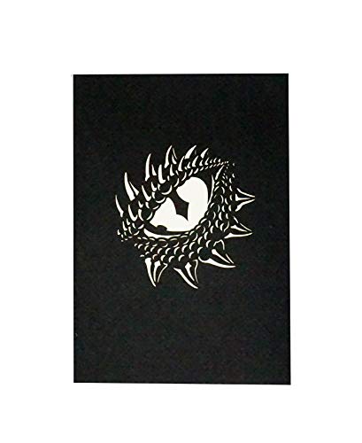 Ice Dragon - 3D Pop Up Greeting Card For All Occasions - Birthday, Love, Christmas, Goodluck, Congrats, Get Well - Blank Inside for Personalized - Amazing, Fun, Happy Gift - Thick Envelope, Fold Flat