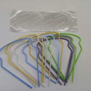 1 Pack 20 Sets Disposable Dental Eye Shield Safety 20 Frame+20 Shield (Rondom Color)