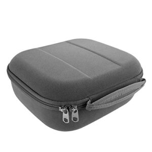 Geekria Shield Case for Large-Sized Over-Ear Headphones, Replacement Protective Hard Shell Travel Carrying Bag with Cable Storage, Compatible with SHURE SRH840, SRH440 (Microfiber Grey)