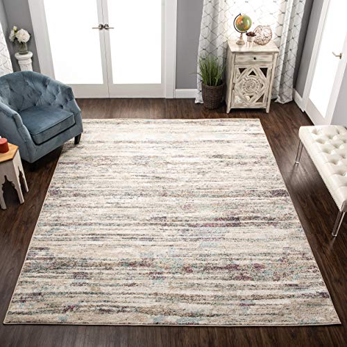 SUPERIOR Jharna Indoor Area Rug, Ivory, 5' x 8'