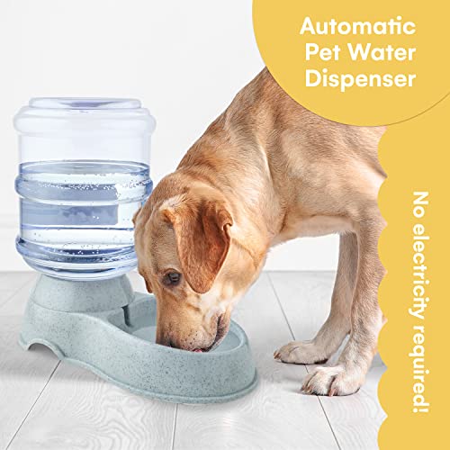 Noa Store Automatic Pet Water Dispenser | 1 and 3 Gallon Cat Water Dispenser and Cat Food Dispenser, H20, BPA-Free, Small and Big Cat Feeder and Dog Water Dispenser, Cat Water Bowl and Dog Feeder