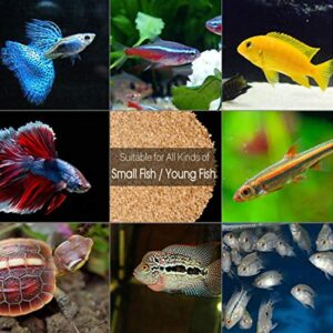 Freeze Dried Daphnia Fish Food for Betta, Neon, Guppy, Cichlid, Catfish and All Tropical Fish