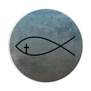 Christian Fish Symbol Ichthys Religious Faith PopSockets Swappable PopGrip