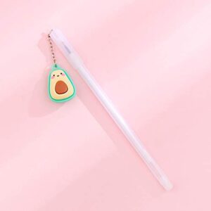 4pcs Gel Pens Set Avocado Pendant Gel Ink Pen Fine Point Pens Ballpoint Pen for Office School Stationery Wring Gift