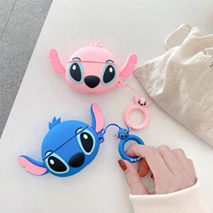 Joyleop Ear Pink Case for Airpods Pro 2019/Pro 2 Gen 2022 Cute Character Silicone 3D Funny Cartoon Air pods Pro Cover Kawaii Fun Cool Animal Skin Kits with Carabiner Unique Cases for Airpod Pro 2019